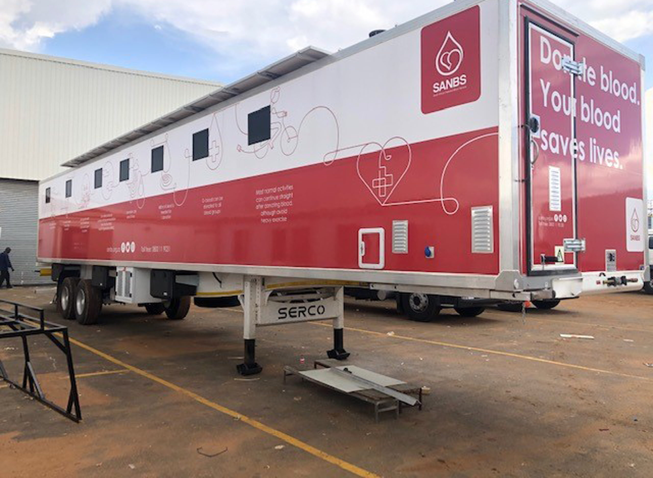 Serco Trailer used to save lives as mobile blood bank - Future Trucking ...